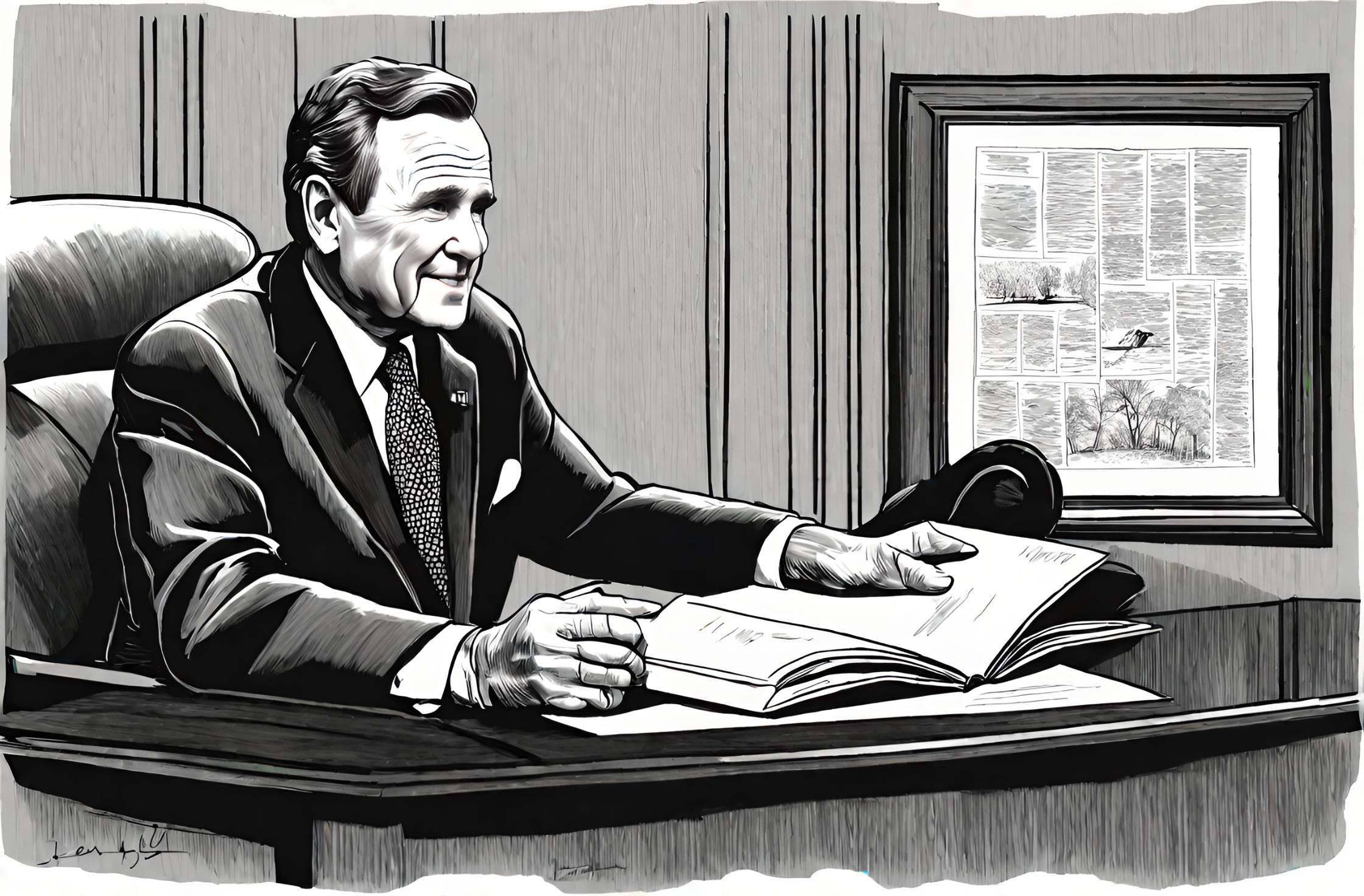 Gulf War: US President George H. W. Bush announces that "Kuwait is ...